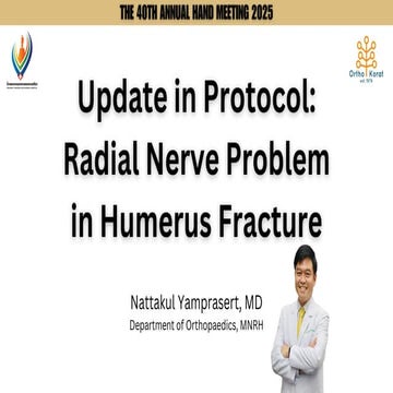 Updated in Protocol: Radial Nerve Problems in Humeral Fracture | PDF