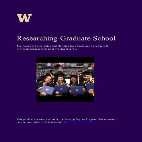 Researching Graduate School: The Basics | DOCX