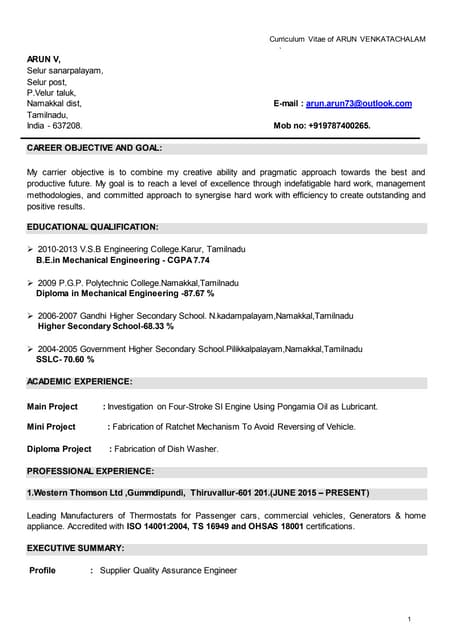 Senthilkumar CV | DOC