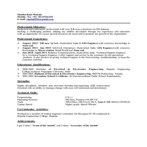 Updated resume | PDF