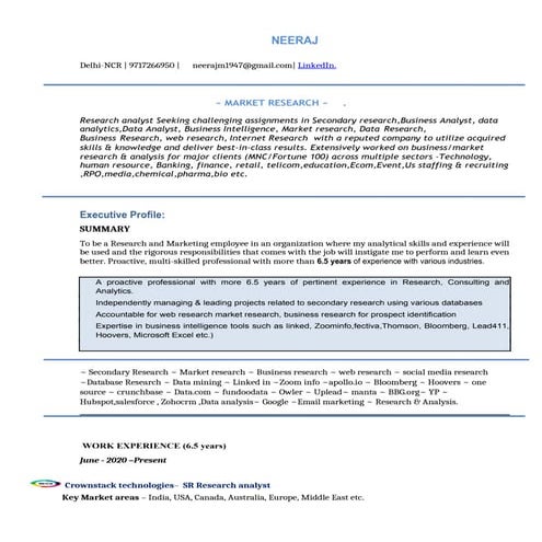 Updated Resume.docx Secondary research,Business Analyst, data analytics,Data Analyst, Business ...
