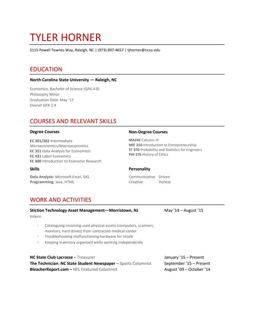 SeanCoyleResume - 2015 | PDF