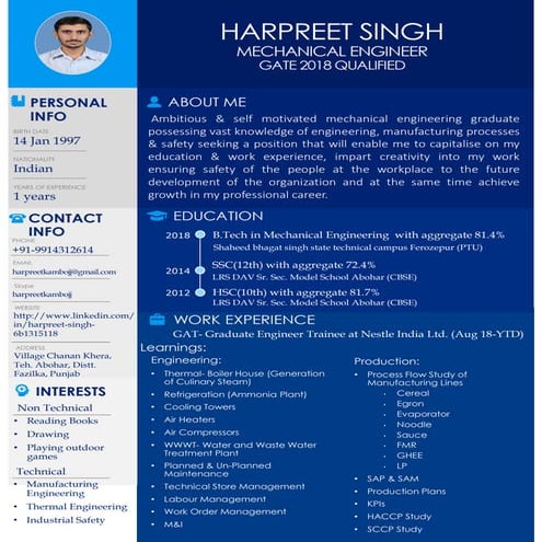 harpreet singh resume with updated experience | PDF