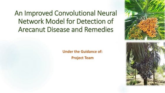 Plant disease detection and classification using deep learning | PPT