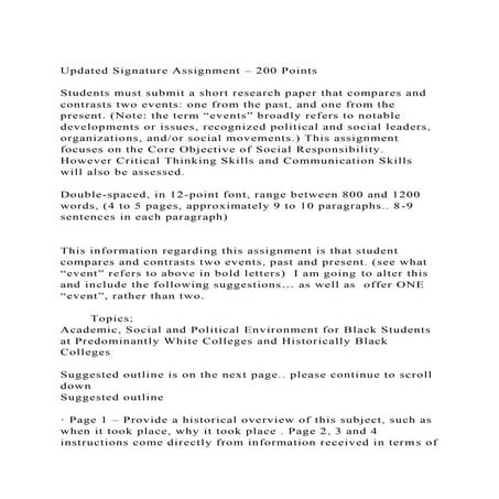 Updated Signature Assignment – 200 PointsStudents must submit .docx