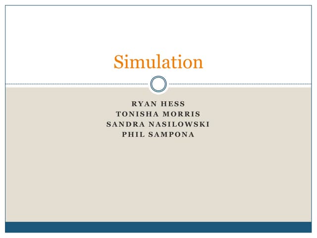 Simulation Presentation | PPTX