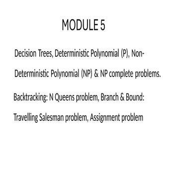 updated with decision tree Module 5 _DAA_stu presentation.pptx