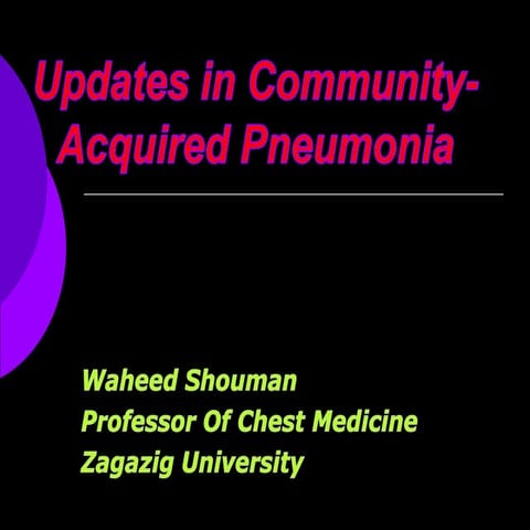 Community acquired pneumonia cpg 2016 | PPT