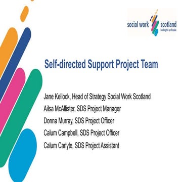 Self-Directed Support project update | PPT