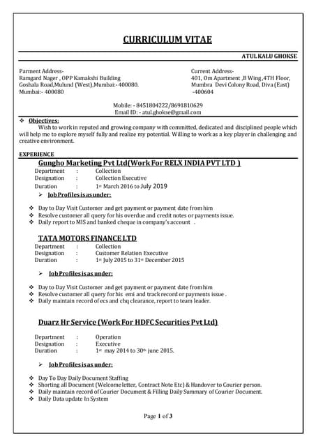 Sagar Ashok Rao (Resume) | DOCX