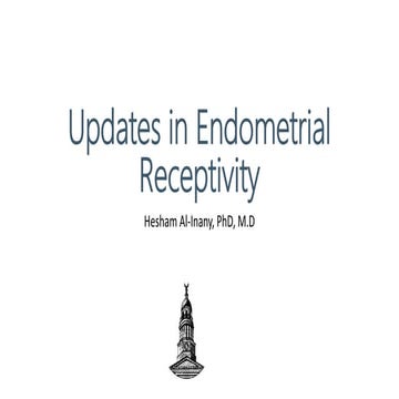 Updates in endometrial receptivity | PPTX