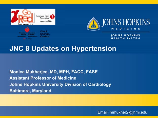 The Hypertension Guidelines JNC 8 | PDF