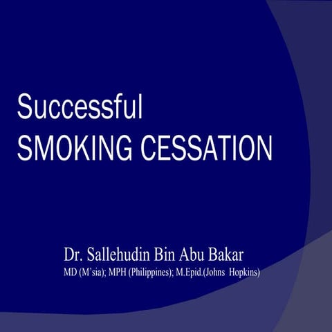 Updates On Smoking Cessation | PPT