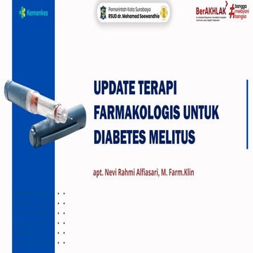 UPDATE TERAPI FARMAKOLOGIS DIABETES MELITUS | PPTX