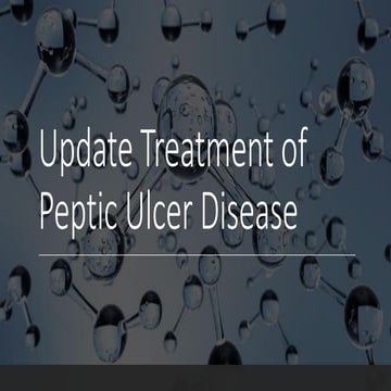 pharmacology of peptic ulcer disease | PPTX