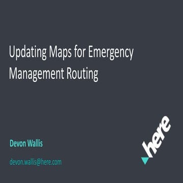 2018 GIS in Emergency Management: Updating Maps for Emergency ...
