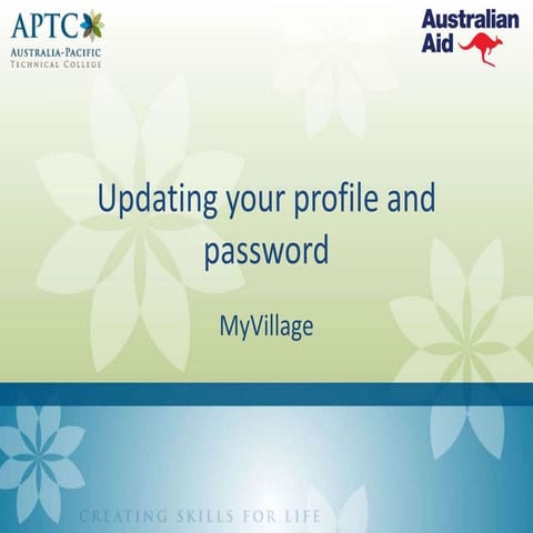 Updating yourprofileandpassword | PPTX