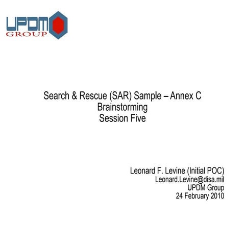 Updm Group Sar Example Brainstorm5(2010 02 24) | PPT