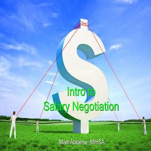 Salary negotiation | PPTX