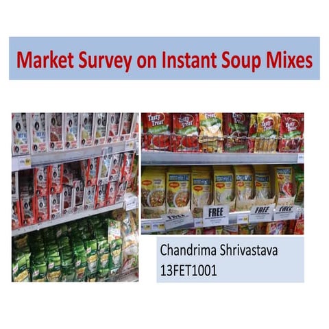 Market Survey - Instant Soups | PPTX