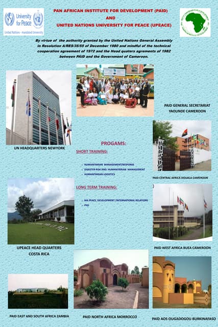 PAID - UPEACE Partnership | PPT