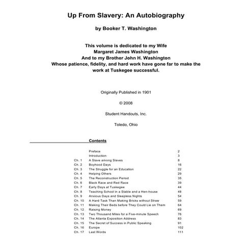 Up from Slavery | PDF