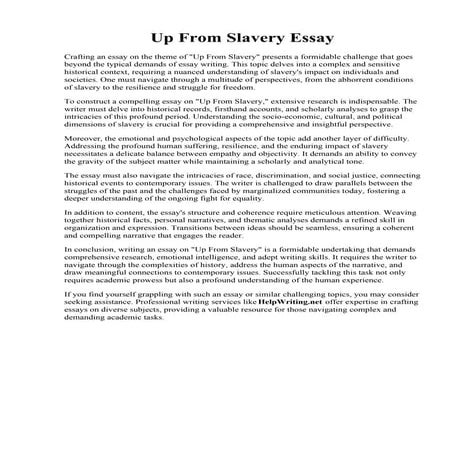 Up From Slavery Essay.pdf