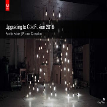 Upgrade to cf 2016 1 | PPT