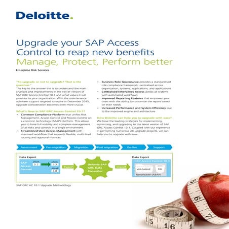 Upgrade your sap access control to reap new benefits manage, protect ...