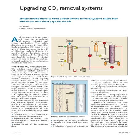 Upgrading co2 removal systems | PDF
