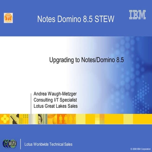 Upgrading To Notes Domino 85 Pdf Computer Software And Applications Computing