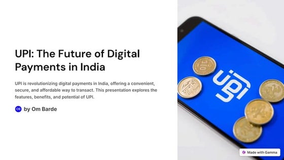 Unified Payments Interface (UPI) | PPT