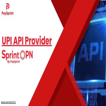 UPI API Provider by SprintOPN Provided by PaySprint.pdf