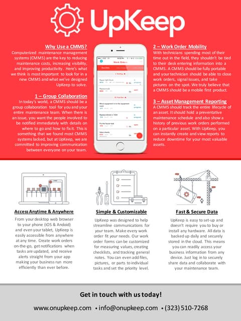 UpKeep Pitch Proposal | PDF | Technology & Computing