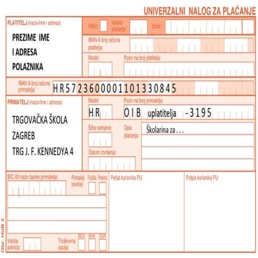 Uplatnica | PDF