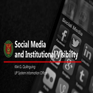 Social Media Management for UPLB Information Officers | PPT