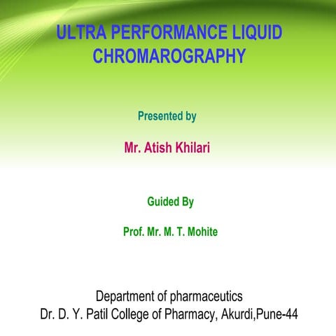 Uplc ppt | PPT