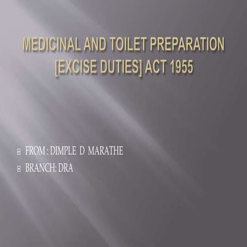 upld medicinal and toilet prep dimple marathe.pptx