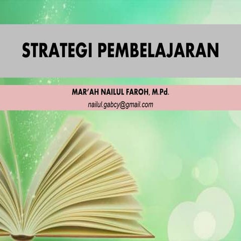 Mengembangkan Strategi Pembelajaran | PPTX