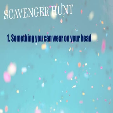 Game: Online Scavenger Hunt 2 | PPT