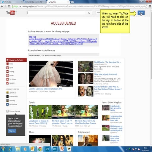 Uploading a video to YouTube | PPT