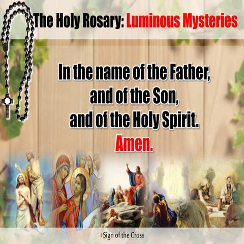 Luminous Mystery (Rosary Guide) PowerPoint Presentation Slides | PPTX