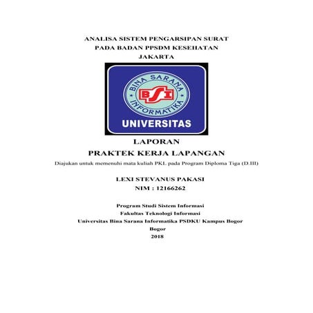 PKL Pada Badan PPSDM Kesehatan | PDF