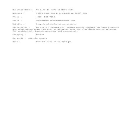 We Like To Move It Move It!! | PDF