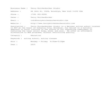 Terry Knickerbocker Studio | TXT