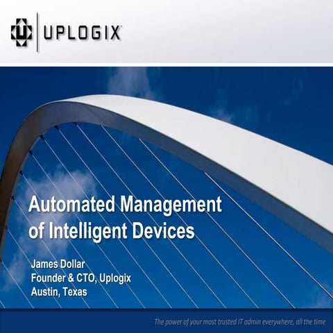 Automated Management of Intelligent Devices | PPTX