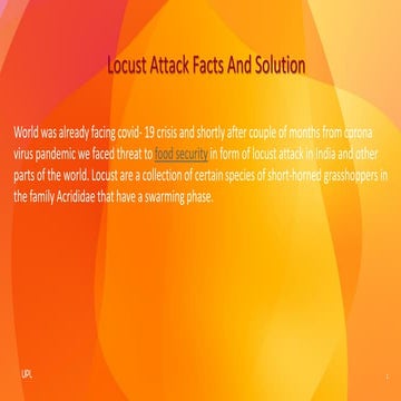 Locust Attack Facts And Solution | PPT