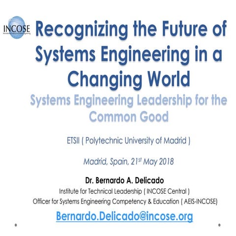 Recognizing the Future of Systems Engineering in a Changing World | PDF | Operating Systems ...