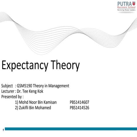 Expectancy theory | PDF