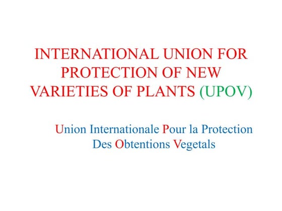 UPOV | PPTX